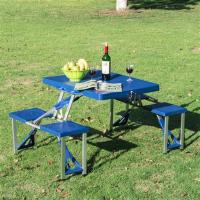 China General Outdoor Portable 4 Seats Camp Suitcase Folding Picnic Table for Courtyard Good for sale