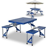 China General Outdoor Portable 4 Seats Camp Suitcase Folding Picnic Table for Courtyard Good for sale