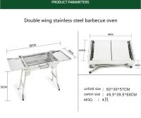 China Foldable Small Portable Charcoal Barbecue Grill with Oxygen Depletion Safety Device for sale