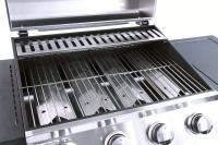 China Outdoor Cooking Butane Gas BBQ Grill with 4 1 Burners and Stainless Steel Construction for sale