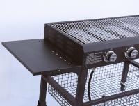 China Enamelled Cast Steel Cooking Pan Gas Griddle for Restaurant Grade 4 Burner Flat Top BBQ for sale