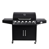 China Outdoor Kitchen Cooking 6 1 Burners Gas Grills with Side Burner CE/TUV/LFGB Certified for sale