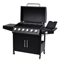 China Outdoor Kitchen Cooking 6 1 Burners Gas Grills with Side Burner CE/TUV/LFGB Certified for sale