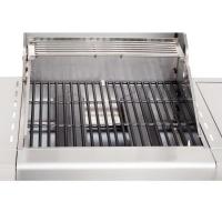 China Black Large Capacity Stainless Steel Grills Trolly Barbecue with Gas Side Burner for sale
