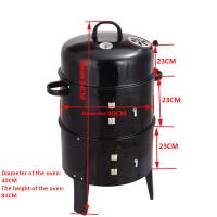 China Outdoor Cooking Portable Charcoal BBQ Grill with Heat Indicator and Charcoal Lump Fuel for sale