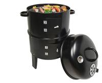 China 3 in 1 Outdoor Portable Charcoal BBQ Grill Smoker with Metal/Cold Rolled Steel for sale
