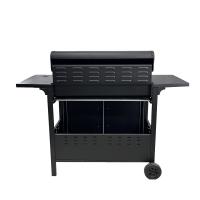 China Customized Logo Acceptable 6 Burner Steel German Gas Trolley BBQ Grill for Outdoor for sale