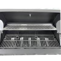 China Customized Logo Acceptable 6 Burner Steel German Gas Trolley BBQ Grill for Outdoor for sale