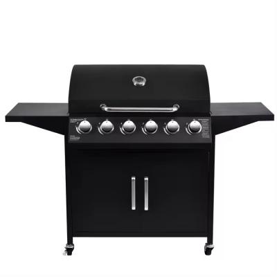 China Large 60000btu 6 Burner Butane Gas BBQ Grill for Customizable Outdoor Barbecue at 85cm for sale