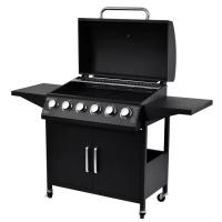 China Large 60000btu 6 Burner Butane Gas BBQ Grill for Customizable Outdoor Barbecue at 85cm for sale