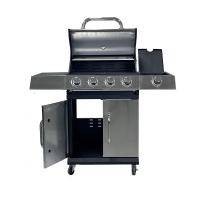 China Customized Logo Acceptable 5 Burner Stainless Steel Barbecue for Outdoor Kitchen Balcony for sale