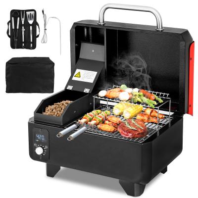 China Easy to Clean 8 In 1 Electric Griddle Wood Pellet Grill for Portable Outdoor Cooking for sale