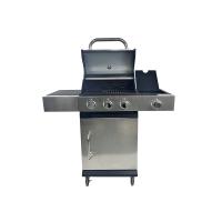 China 3 1 Burners Stainless Steel Gas Grill for Outdoor Cooking on 110x44x112 cm Trolley for sale