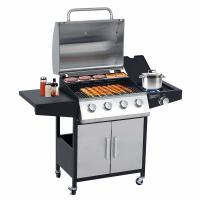 China Outdoor Kitchen with Sink and Grill 6 Burner Propane Gas Type 430 Stainless Steel for sale
