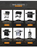 China Outdoor Kitchen with Sink and Grill 6 Burner Propane Gas Type 430 Stainless Steel for sale