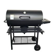 China Steel Outdoor Smoker Oven Grill BBQ Charcoal Rotisserie Grill 60*30*30cm Parking Size for sale
