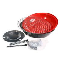 China Outdoor Cooking Round Charcoal BBQ Grill with Wheels 17 Inches Garden Picnic Camping for sale