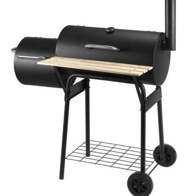 China Customized Logo Acceptable Large Pellet Charcoal Oven Grill Machine with Folding Table for sale