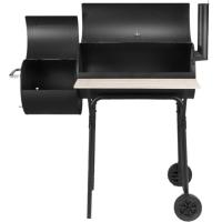 China Customized Logo Acceptable Large Pellet Charcoal Oven Grill Machine with Folding Table for sale