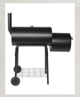 China Customized Logo Acceptable Large Pellet Charcoal Oven Grill Machine with Folding Table for sale