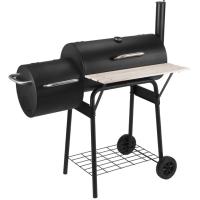 China Customized Logo Acceptable Large Pellet Charcoal Oven Grill Machine with Folding Table for sale