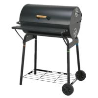 China Steel Iron BBQ Grill for Backyard Party Picnic Camping Meats Smokers 78*73.5*103.5 cm for sale