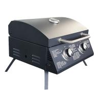 China Portable Smokeless BBQ Gas Stove with Griller and Large Capacity Steel Folding Design for sale