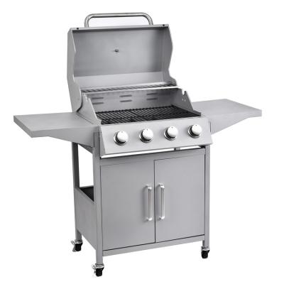 China Customized Logo Acceptable 4 Burners Gas BBQ Grill for end Grilling of Chicken and Beef for sale