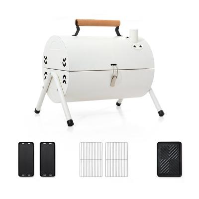 China Compact Pellet Charcoal BBQ Meat Smokers Machine Small Portable Mini Smoker Grill for sale