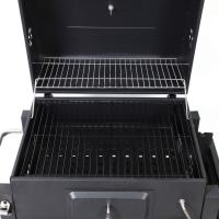 China Folding Black Large Charcoal Grill Deluxe BBQ Smoker for Picnic Camping Patio Backyard Cooking for sale