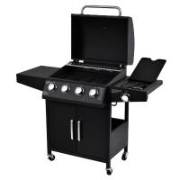 China Flame Safety Device Gas Grill 4 Burner Stainless Steel Barbeque for Outdoor and Indoor for sale