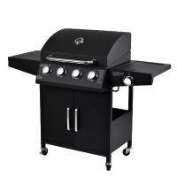 China Flame Safety Device Gas Grill 4 Burner Stainless Steel Barbeque for Outdoor and Indoor for sale