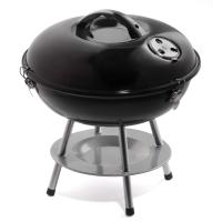 China Apple Shape Charcoal Grill Portable Outdoor Camping Ball Mini Barbeque with Locking Lid for sale