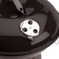 China Apple Shape Charcoal Grill Portable Outdoor Camping Ball Mini Barbeque with Locking Lid for sale
