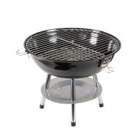 China Apple Shape Charcoal Grill Portable Outdoor Camping Ball Mini Barbeque with Locking Lid for sale