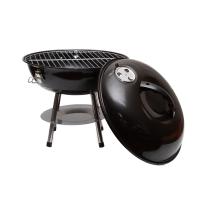 China Apple Shape Charcoal Grill Portable Outdoor Camping Ball Mini Barbeque with Locking Lid for sale