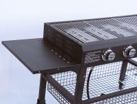 China Steel Commercial Flat Top Grill Plancha Gas Grill with 2 Sides Piezoelectric Ignition for sale
