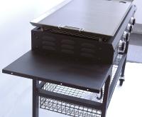 China Steel Commercial Flat Top Grill Plancha Gas Grill with 2 Sides Piezoelectric Ignition for sale