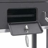 China UK Hotsale Outdoor Trolley Barbecue Grills BBQ Charcoal Barbeque Grills Smoker with Side Shelf for sale