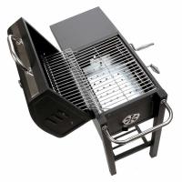 China UK Hotsale Outdoor Trolley Barbecue Grills BBQ Charcoal Barbeque Grills Smoker with Side Shelf for sale