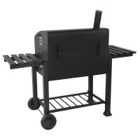 China Ultimate BBQ Experience Deluxe BBQ Smoker with Large Trolley and Steel Cooking Grill for sale