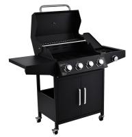 China Easily Assembled 4 1 Burners Gas Grills Powder Coated Camping Bbq Grill Machine Design for sale