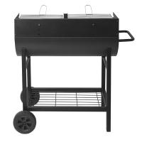 China 40*41 cm * 2 Cooking Area Steel BBQ Grill for Outdoor Patio Garden Deck Backyard Party for sale