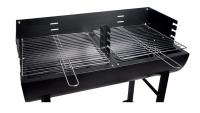 China BBQ Half Drum Barrel Steel Picnic Camping Garden Patio Smoker Charcoal Grill Package Size 88.5*49*25 CM for sale