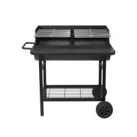 China BBQ Half Drum Barrel Steel Picnic Camping Garden Patio Smoker Charcoal Grill Package Size 88.5*49*25 CM for sale