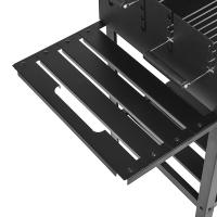 China 73.5*22.5cm x 2 Cooking Area Outdoor Trolley Flat Top Charcoal Grill with 2 Wheels for sale