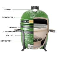 China 15-24 Inch Pellet Smoker Barbecue Charcoal Kebab Green Egg Grill BBQ Ceramic Grill Kamado for sale