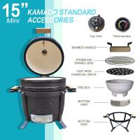 China 15-24 Inch Pellet Smoker Barbecue Charcoal Kebab Green Egg Grill BBQ Ceramic Grill Kamado for sale