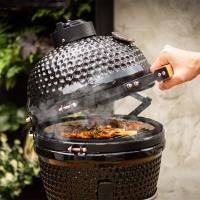 China 48*36*58cm Galvanized Portable Smoker Kamado Ceramic Grill with Lid and Ventilation for sale