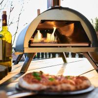 China 16 Inch Black Carton Horno Single Pizza Oven with and Customized Logo Acceptable for sale
